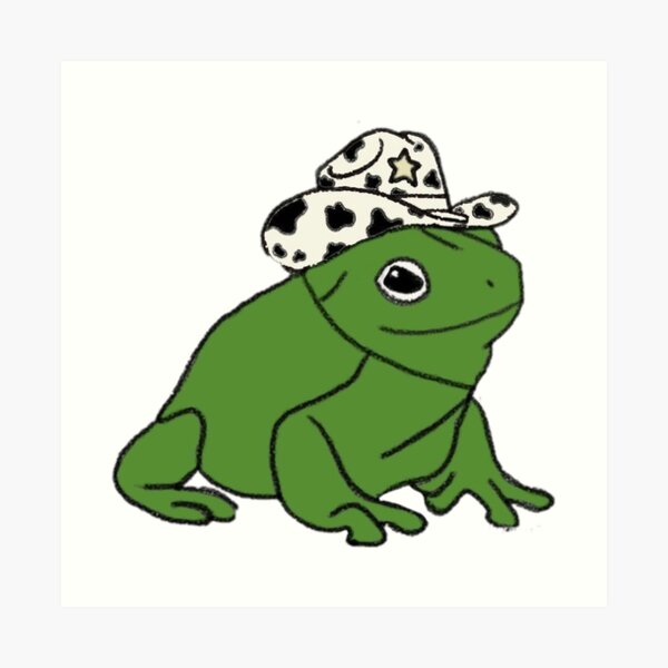 "Cowboy Frog" Art Print by bcat21 | Redbubble