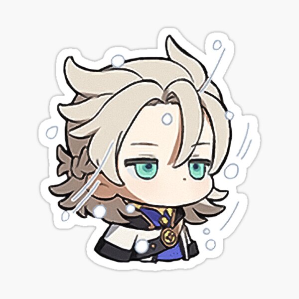 "Albedo | Genshin Impact Sticker "Snow"" Sticker for Sale by ...