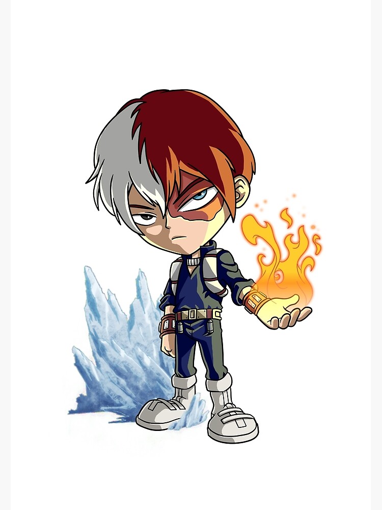 "Flaming and Cold Shoto Todoroki - MHA" Photographic Print by levan24 ...