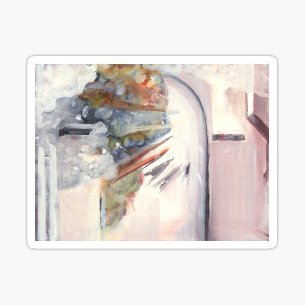 "Airlock Security Bypass Door Explosion Oil Painting" Sticker for Sale ...