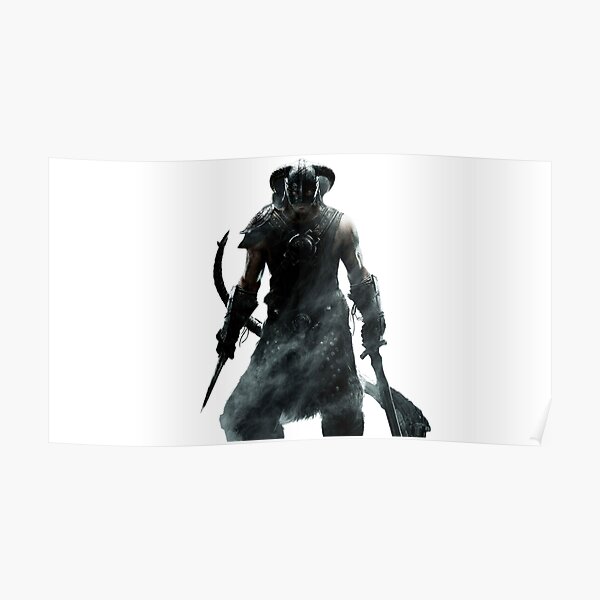 "Skyrim the legendary dragonborn" Poster by tidos10 | Redbubble