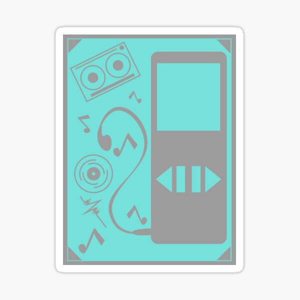 "Cyan Aesthetic" Sticker by 4nnderms | Redbubble