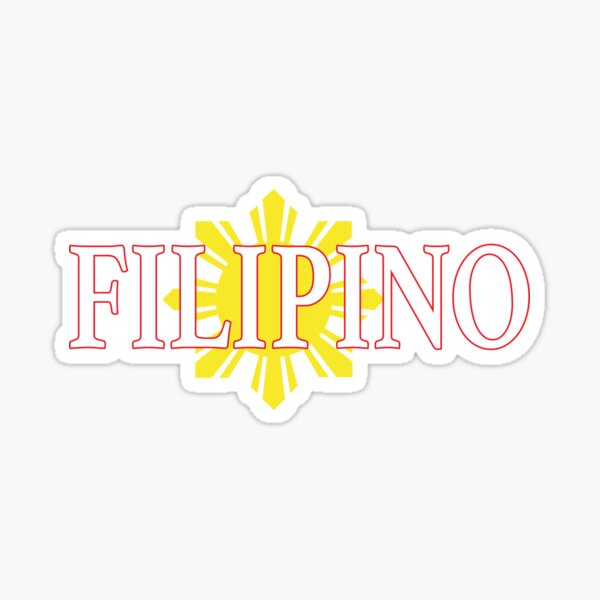 "Filipino" Sticker for Sale by mjdragonfly | Redbubble