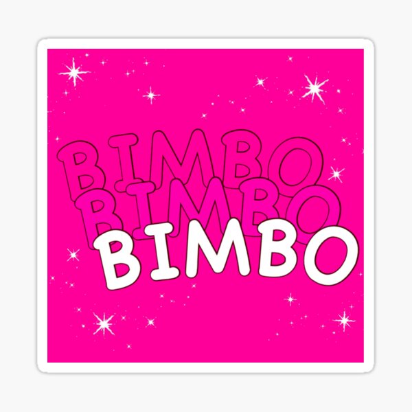"Hot Pink Bimbo" Sticker for Sale by edionne | Redbubble