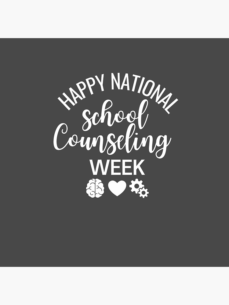 "Happy National School Counseling Week Brain, Heart, Career Triad ...