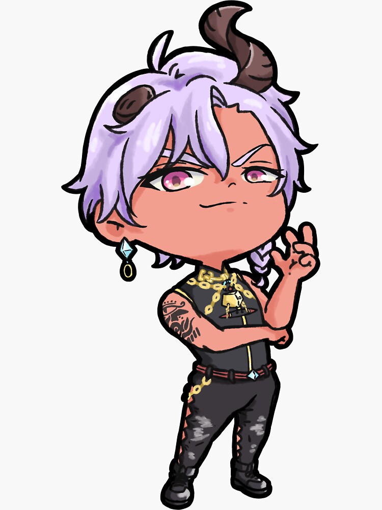 Pegatina «Cuddle Demon - Fondo negro» de rubensbonc | Redbubble