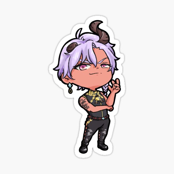 Pegatina «Cuddle Demon - Fondo negro» de rubensbonc | Redbubble