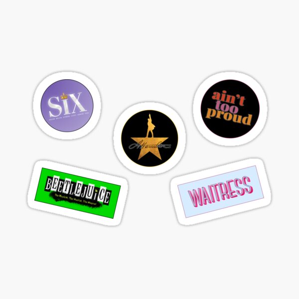 "Broadway Sticker Pack" Sticker for Sale by JakeMarley4 | Redbubble