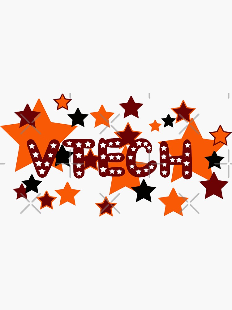 "Vtech with Stars" Sticker by gabby219 | Redbubble