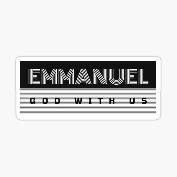 "Jesus | Emmanuel | God With Us Design" Sticker for Sale by ...