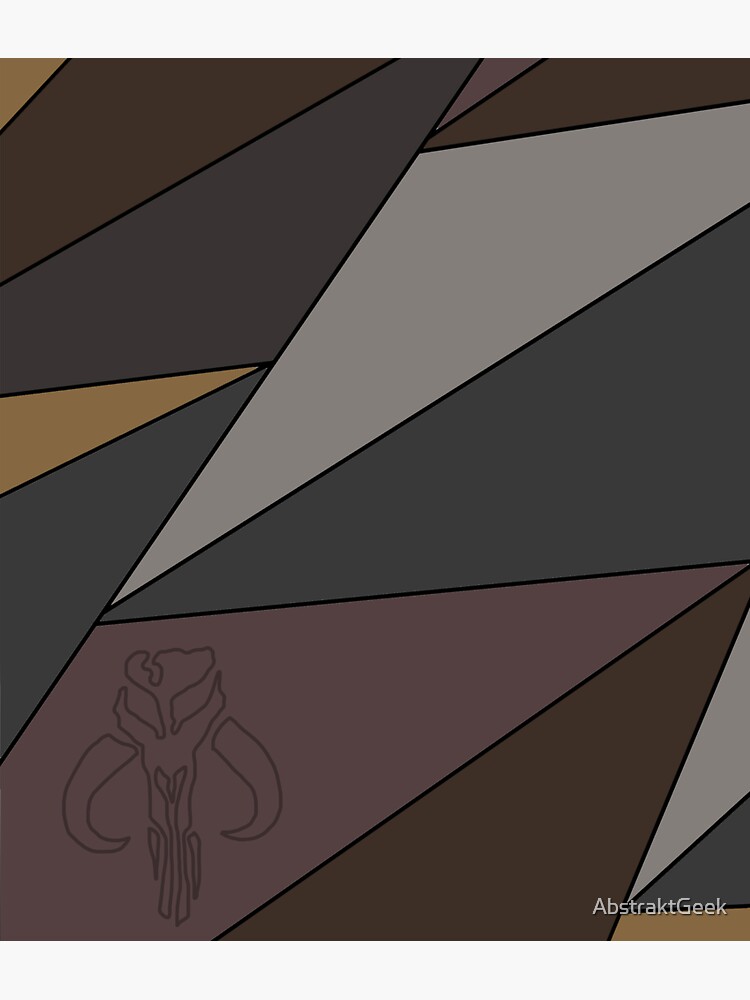 "Mando - Abstrakt" Sticker for Sale by AbstraktGeek | Redbubble