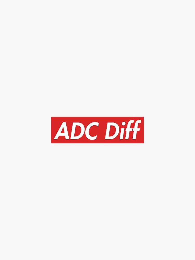 "Supremely ADC Diff" Sticker for Sale by CoolUser1998 | Redbubble