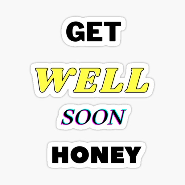 "Get Well soon" Sticker by Budscenery | Redbubble