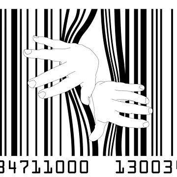 "humorous weird barcode design for friend birthday joke" Sticker for ...