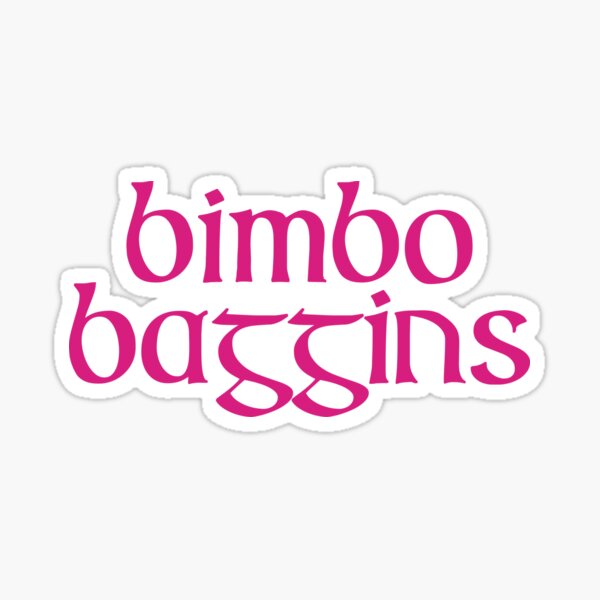"bimbo baggins" Sticker by ccgidley | Redbubble