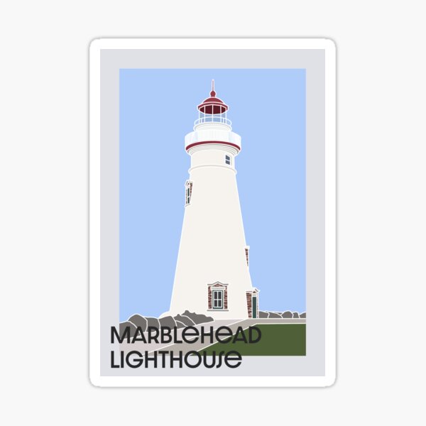 "Marblehead Lighthouse" Sticker by ameliamedia | Redbubble