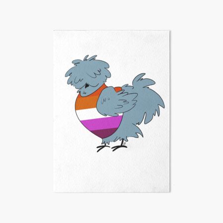 "Lesbian Pride Flag Chicken " Art Board Print by OooglesOggles | Redbubble