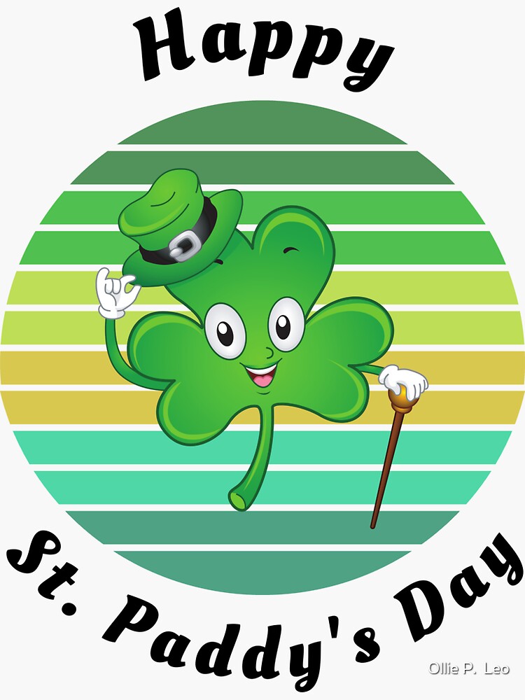 "Shamrock retro sunset design" Sticker for Sale by jadair217 | Redbubble