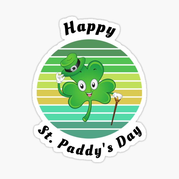 "Shamrock retro sunset design" Sticker for Sale by jadair217 | Redbubble