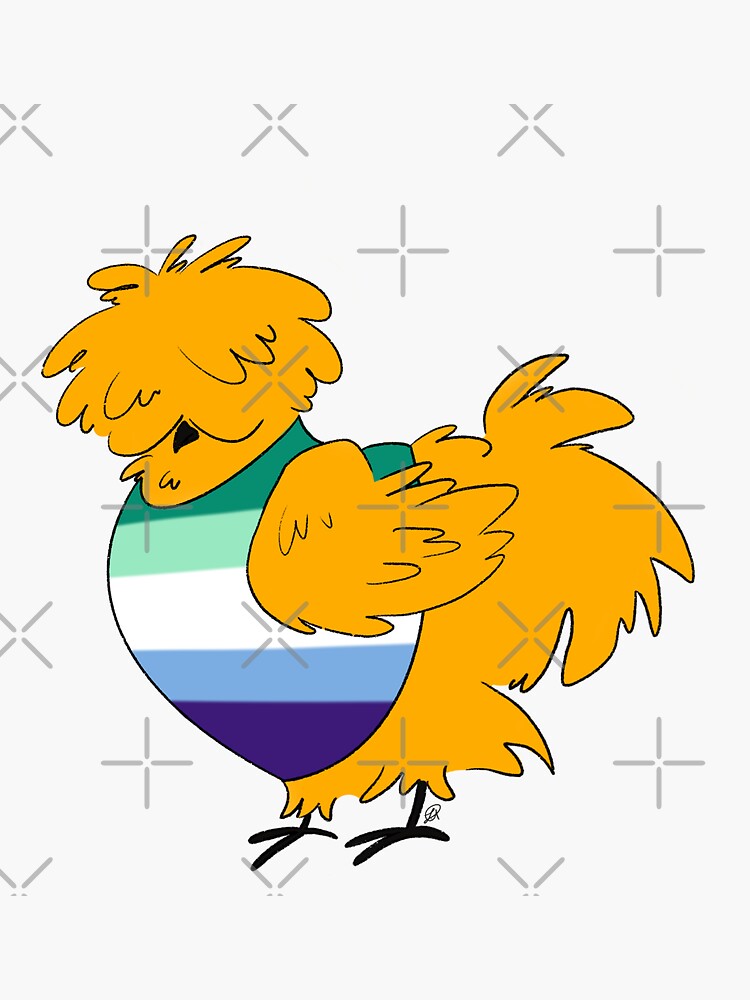 "MLM Pride Flag Chicken" Sticker for Sale by OooglesOggles | Redbubble