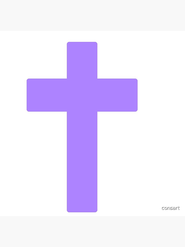 "Purple Cross" Poster for Sale by consart | Redbubble
