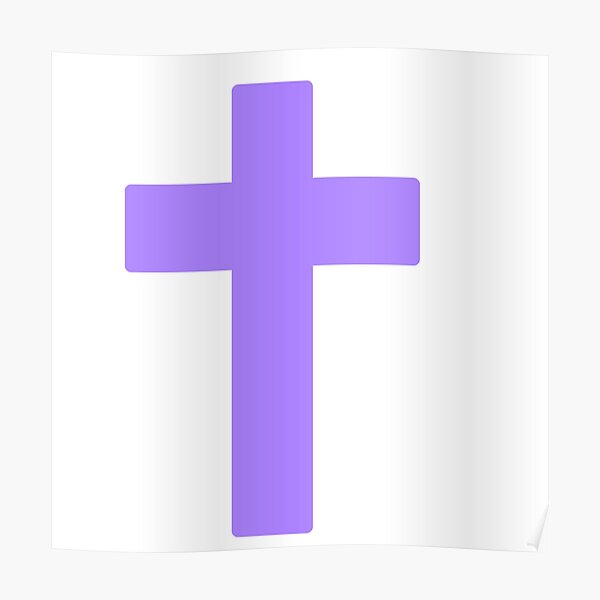 "Purple Cross" Poster for Sale by consart | Redbubble