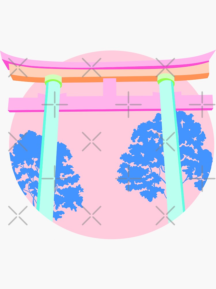 "Cyber Shrine" Sticker for Sale by CieloMarie | Redbubble