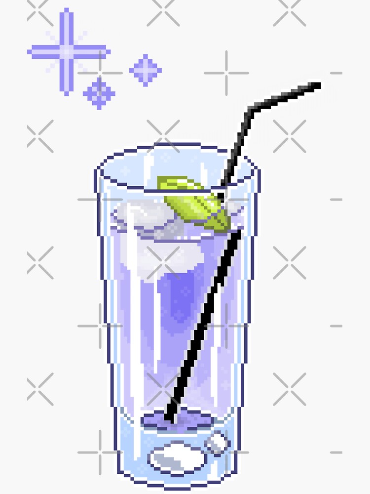 "Pixel Drink - Soda Art!" Sticker for Sale by JKawaiiCo | Redbubble
