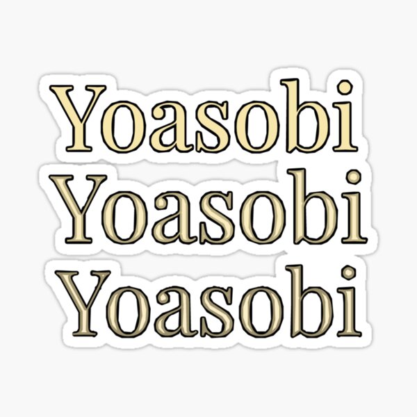 "Yoasobi" Sticker for Sale by oxyten | Redbubble