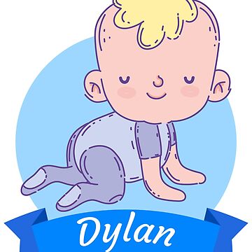 "Dylan Boy names for babies" Sticker for Sale by Piztees | Redbubble