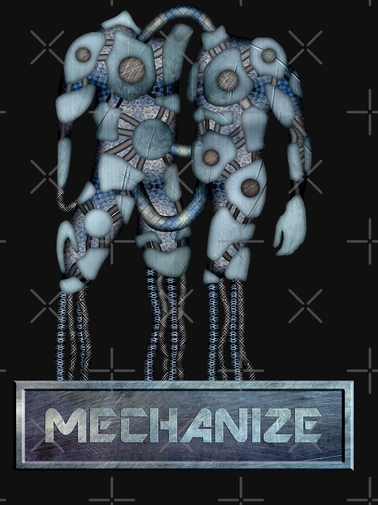 "Mechanize: Biomechs-connected." T-shirt for Sale by Darkside77 ...