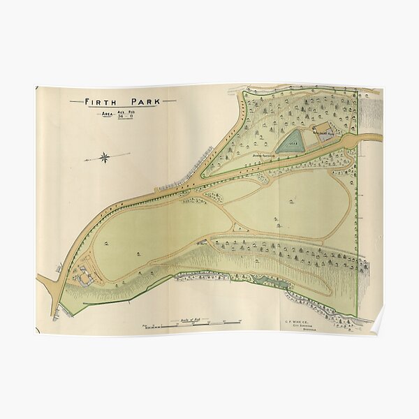 "Map of Firth Park, Sheffield, 1897" Poster by sheffarchives | Redbubble