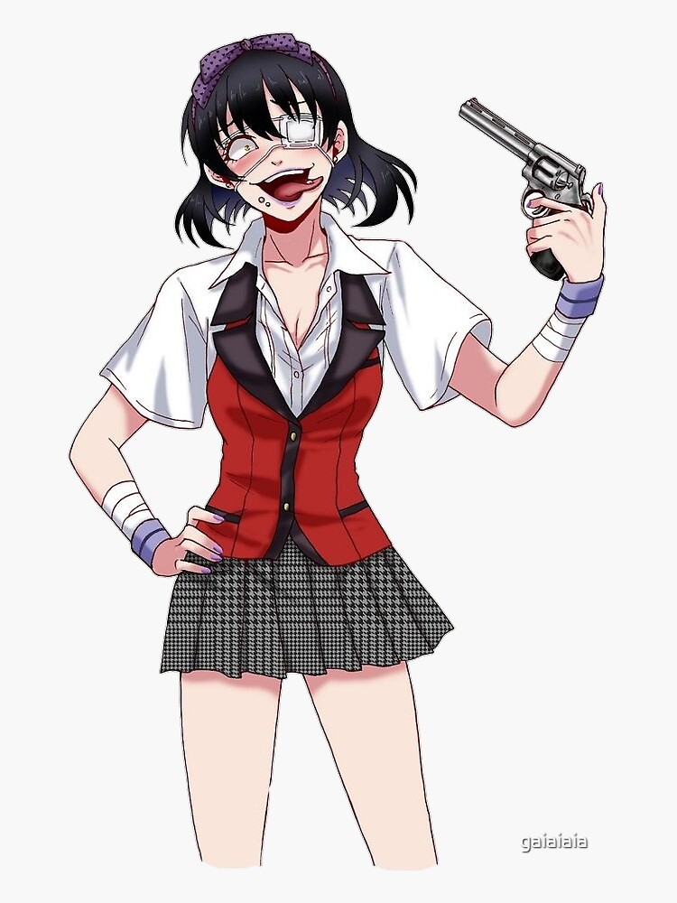 "Midari Ikishima Kakegurui" Sticker by gaiaiaia | Redbubble