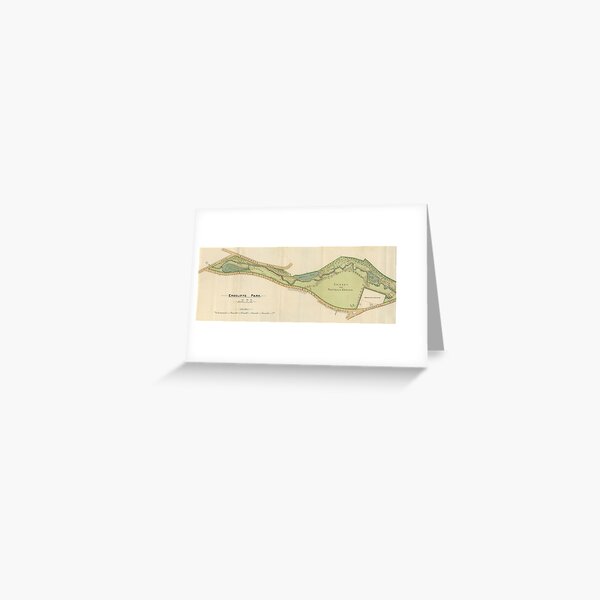 "Map of Endcliffe Park, Sheffield, 1897" Greeting Card for Sale by ...