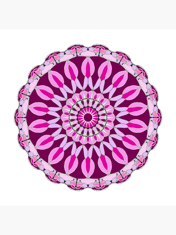 "Magenta me Mandala " Sticker for Sale by Chameleon50 | Redbubble