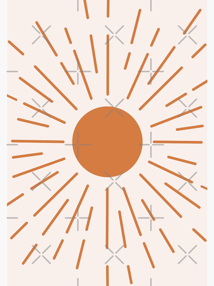 "Sun rays" Sticker for Sale by FrankaB | Redbubble