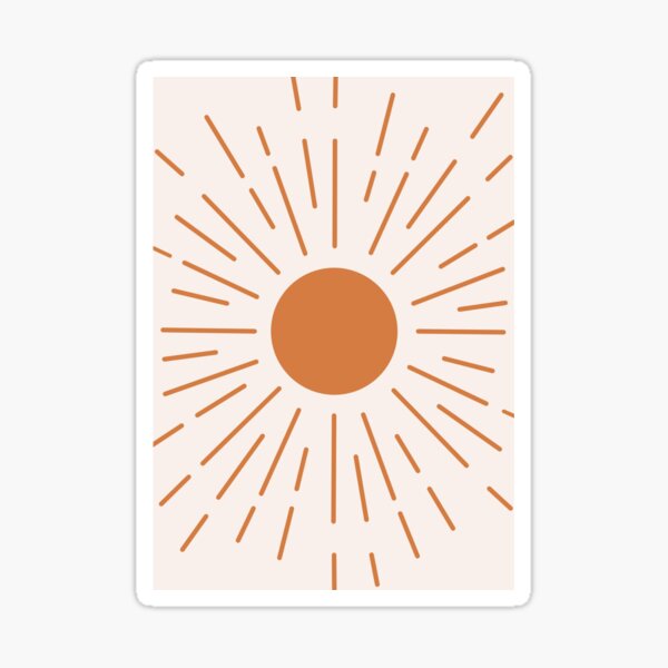 "Sun rays" Sticker for Sale by FrankaB | Redbubble