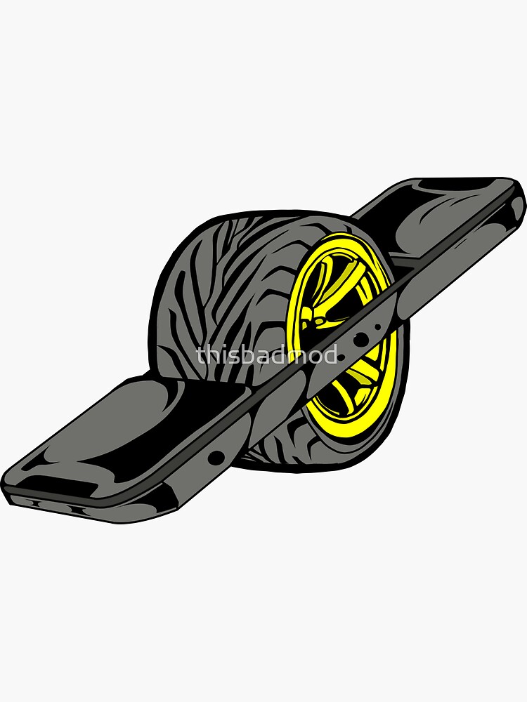 "Sticker Onewheel" Sticker for Sale by thisbadmod | Redbubble