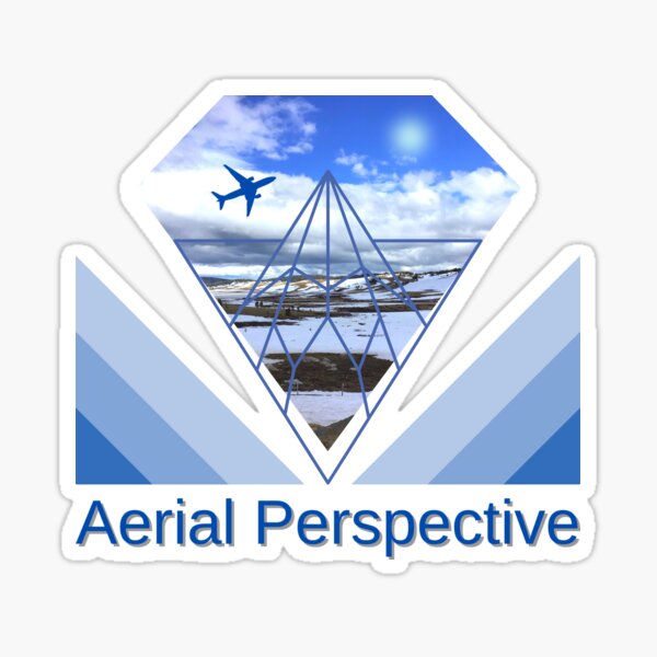 "The diamond of aerial perspective." Sticker for Sale by ...