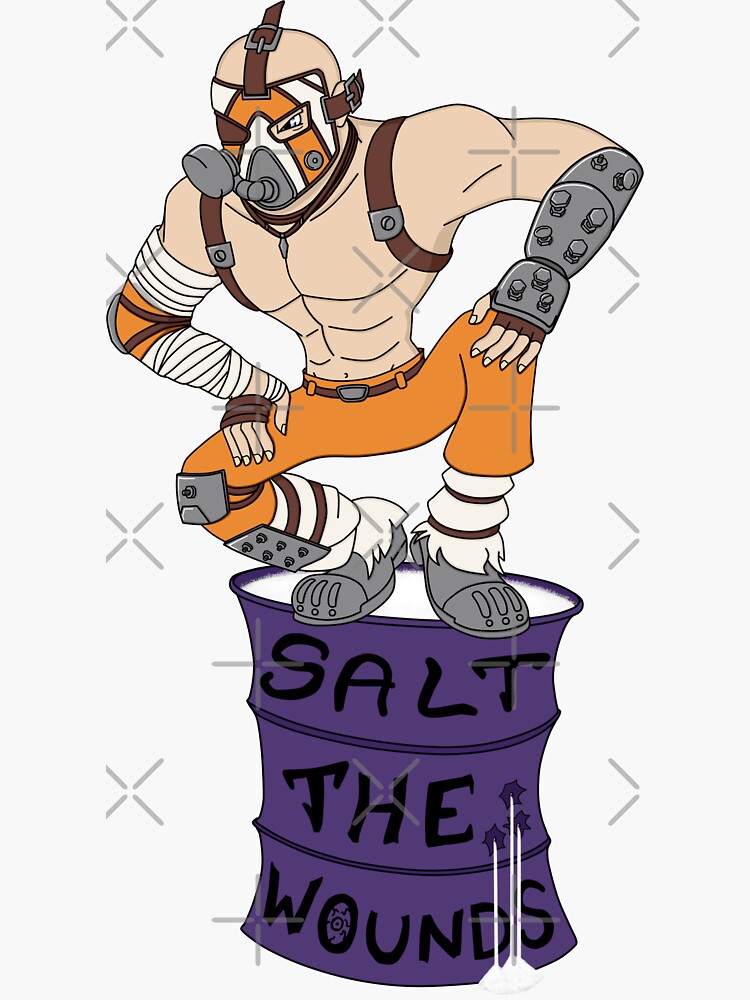 "Salt The Wounds" Sticker for Sale by SilNtStormSiren | Redbubble