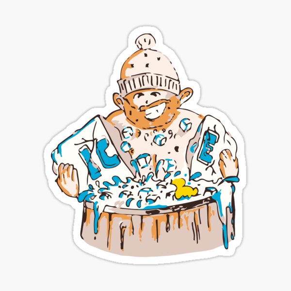 "Ice Bath Drawing" Sticker for Sale by graphyfred | Redbubble
