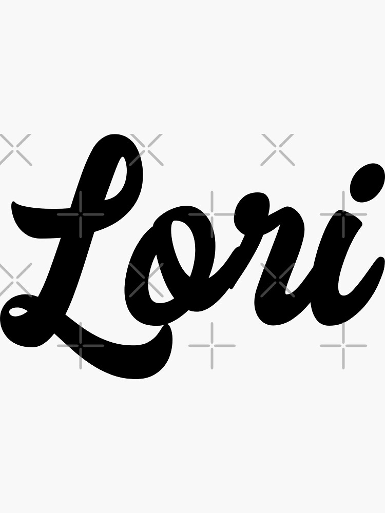 "Lori Custom Text Birthday Name" Sticker for Sale by Frank095 | Redbubble