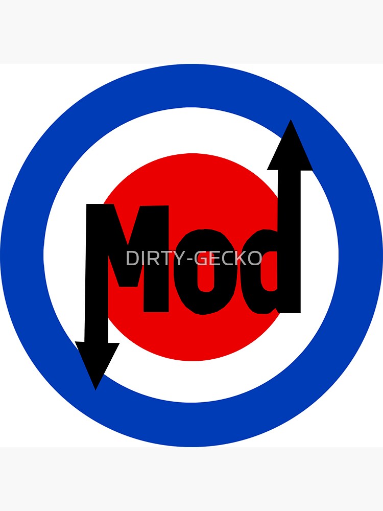 "MOD" Sticker for Sale by DIRTY-GECKO | Redbubble