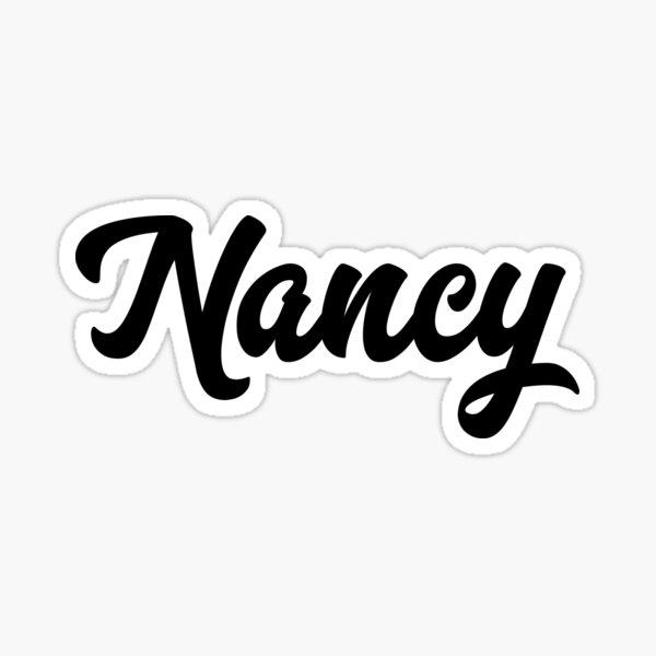 Pegatina «Nombre de cumpleaños de texto personalizado de Nancy» de ...