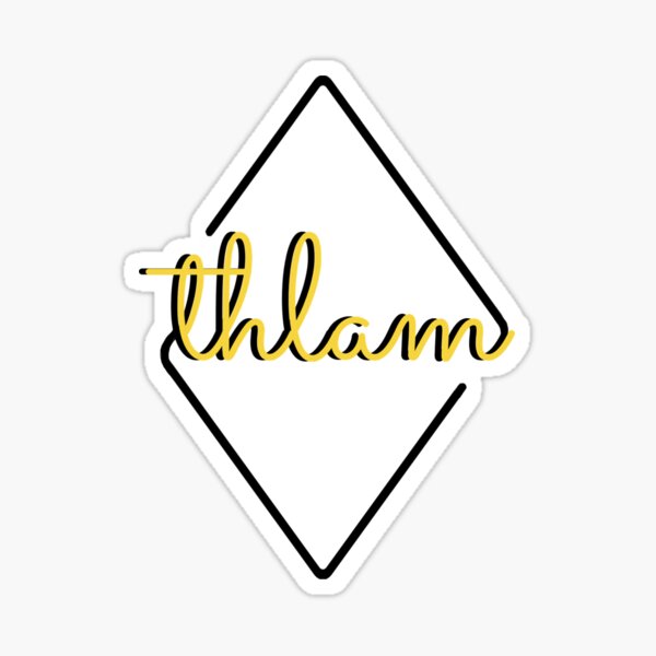 "Thlam yellow diamond " Sticker for Sale by attractivemilk | Redbubble