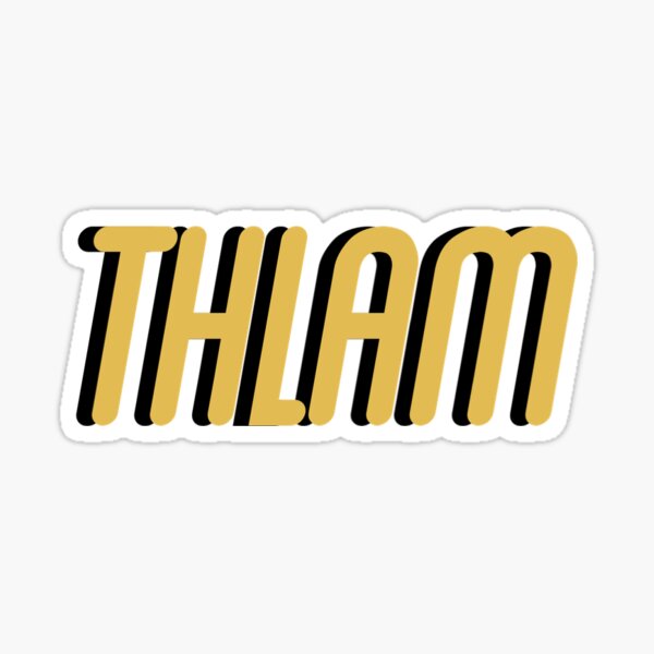 "Gold Black Thlam" Sticker for Sale by attractivemilk | Redbubble