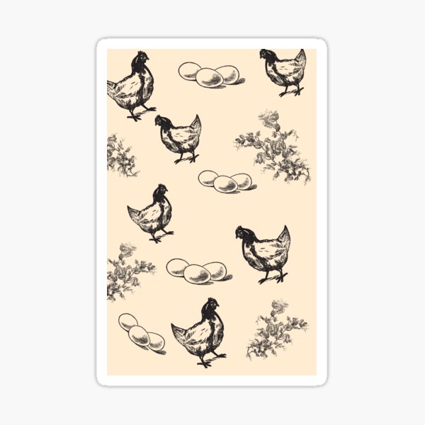 "Vintage Chicken Phone" Sticker for Sale by PopReset | Redbubble