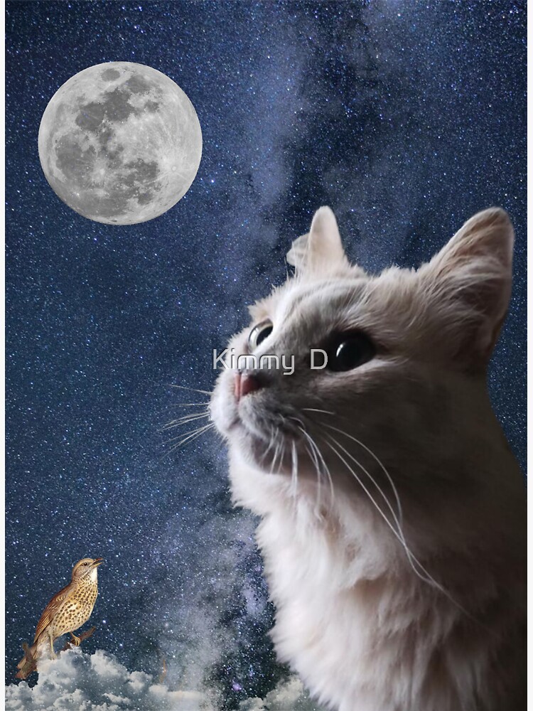 "Marvel Cat's Moon" Sticker for Sale by kimphomaniac | Redbubble