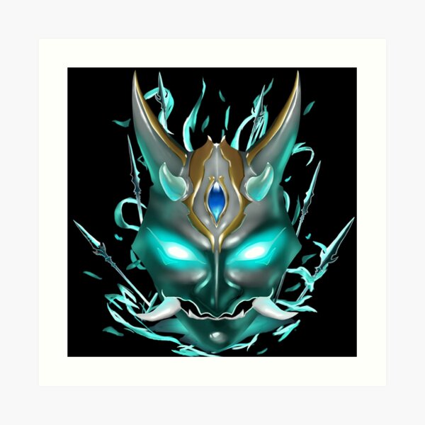 "Genshin Impact Xiao's Yaksha Mask" Art Print by Armekith | Redbubble