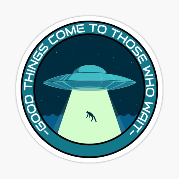 "Alien Abduction" Sticker by Erwin-Bratz | Redbubble